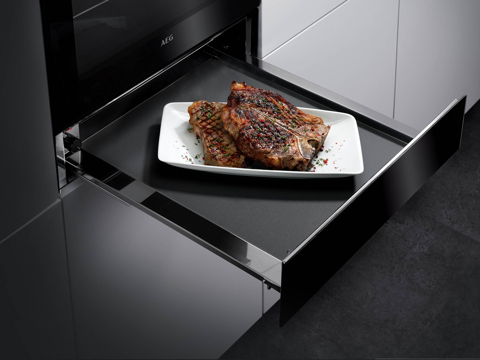 Aeg warming drawer store